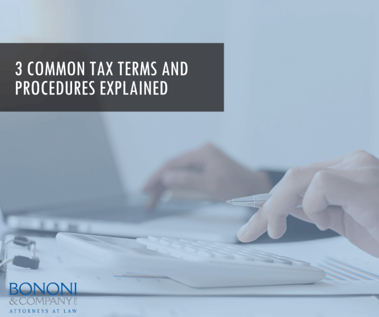 3 Common Tax Terms And Procedures Explained