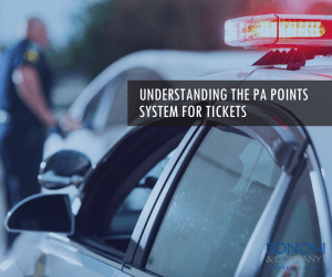 Understanding the PA Points System for Tickets